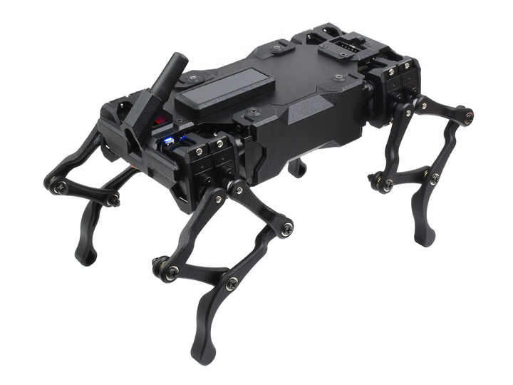 12 degree of freedom WAVEGO bionic quadruped robot dog based on ESP32 and PI4B open source ...