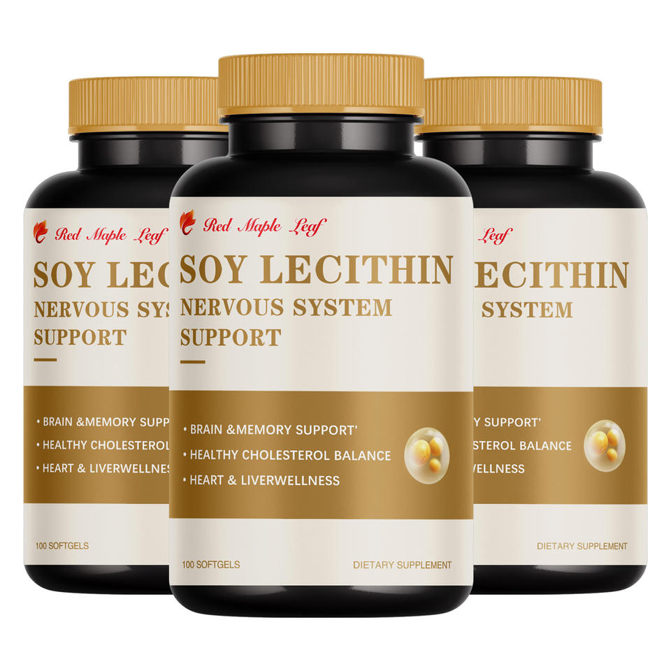 Soy Lecithin Softgels, Dietary Fiber for Brain Health, Nervous System ...