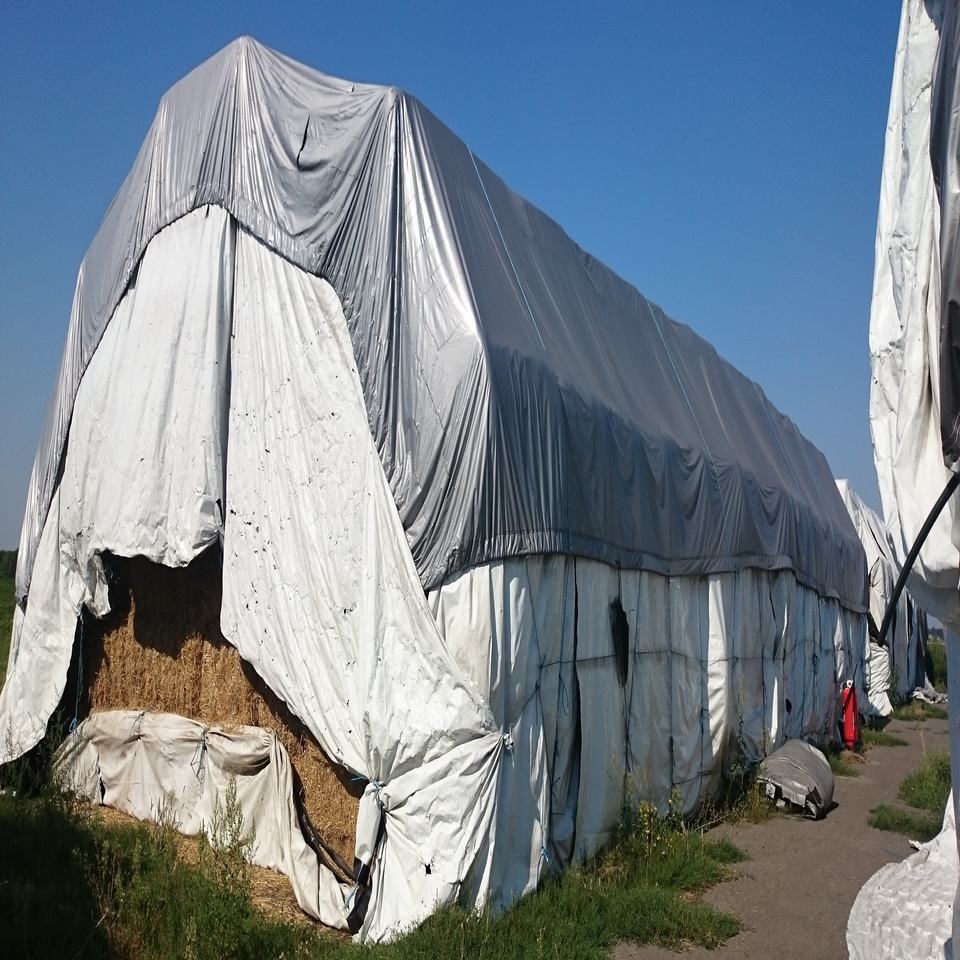 Bollison Large Waterproof Heavy Duty PE Vinyl Tarp/Hay Tarpaulin Round ...