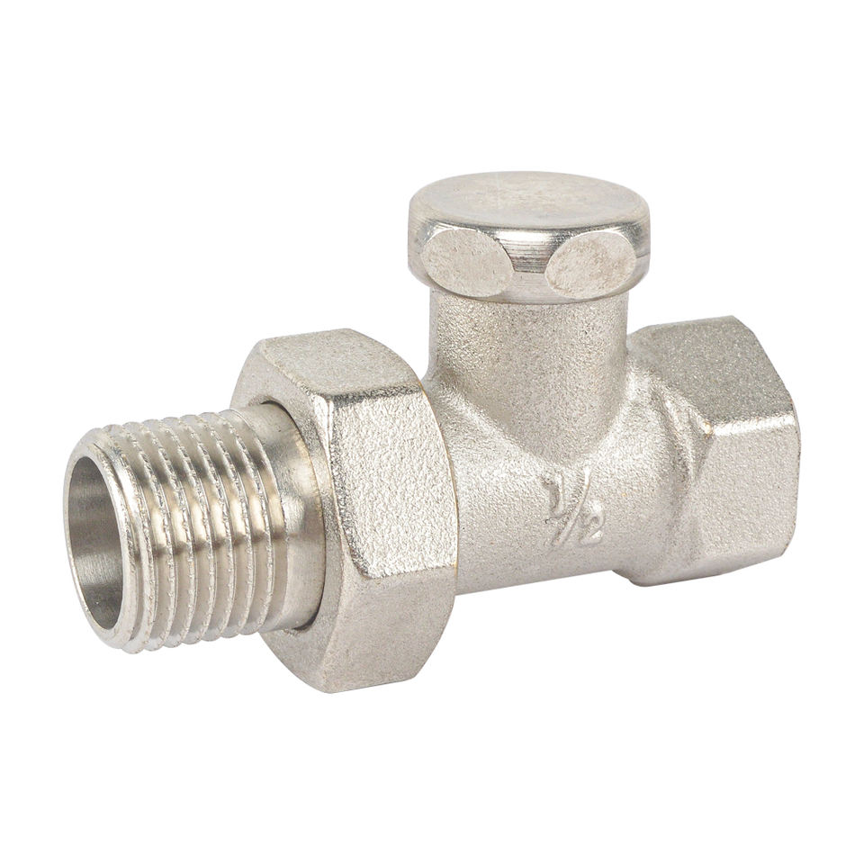 BSP Thread Metal Lockshield House Heating Forged Brass Thermostatic ...