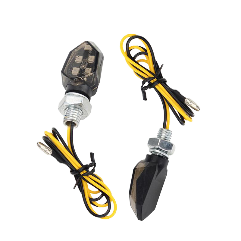 Mocell 12V Mini Universal LED Rear Motorcycle Tail Light Amber 5 Lens ...