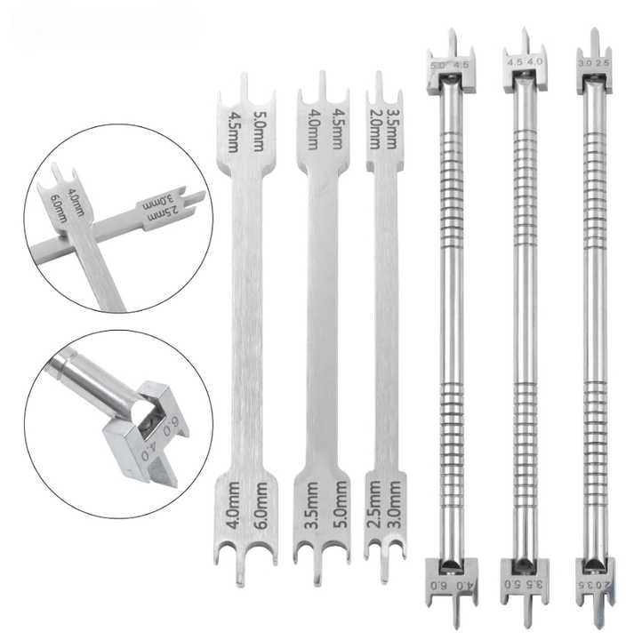 Dental Bracket Gauge Positioner Adjust/Non Adjustable Bracket Locator ...