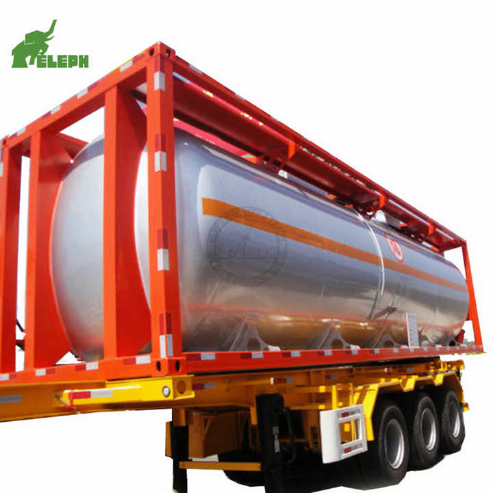 20 Ft & 40 Ft Liquid LPG Bitumen ISO Tank Container Trailers