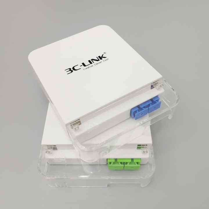 1-2 cores SC simplex duplex fiber optical joint ftth socket wall mount ...