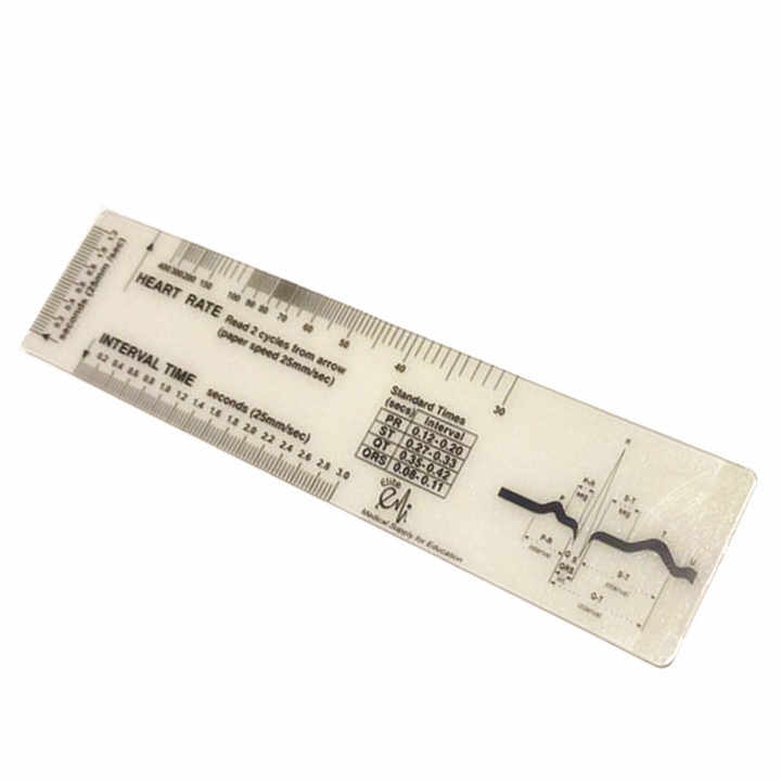 Plastic Medical Heart Rate ECG Scale Ruler - Shihai