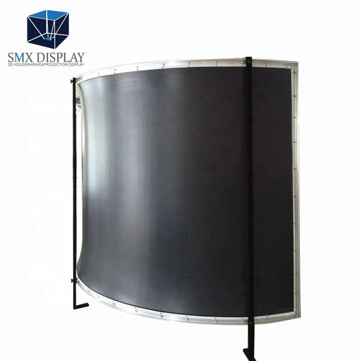 Immersive 180 Degree Curved Projection Screen for Simulators