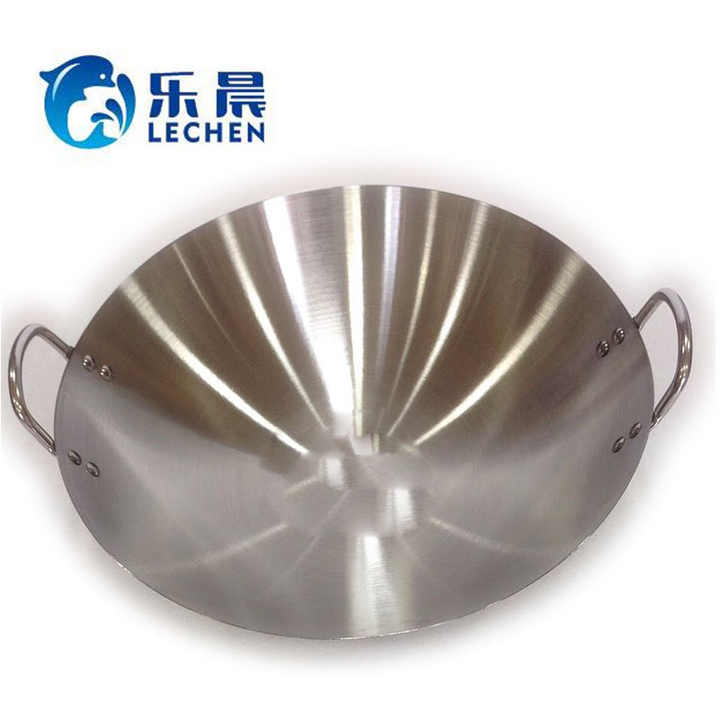 Lechen Stainless Steel Cooking Pot - Large Two Handled Fry Pan