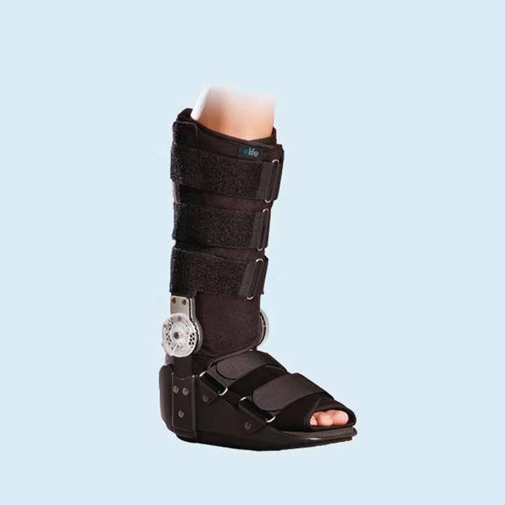 E-Life E-WK002 medical ankle sprain fracture walker support ROM hinged ...
