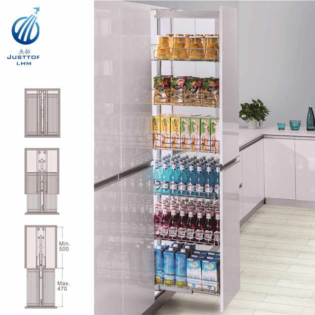 Stainless Steel Elevator Basket Pantry Unit for Kitchen