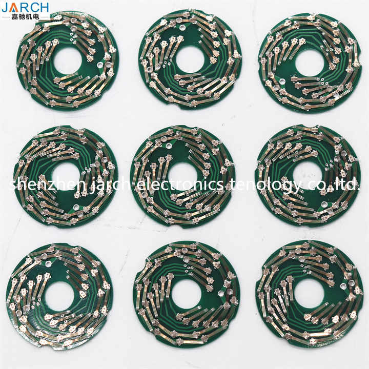 Miniature Slip Ring - PCB Spring Flat Hollow Turntable