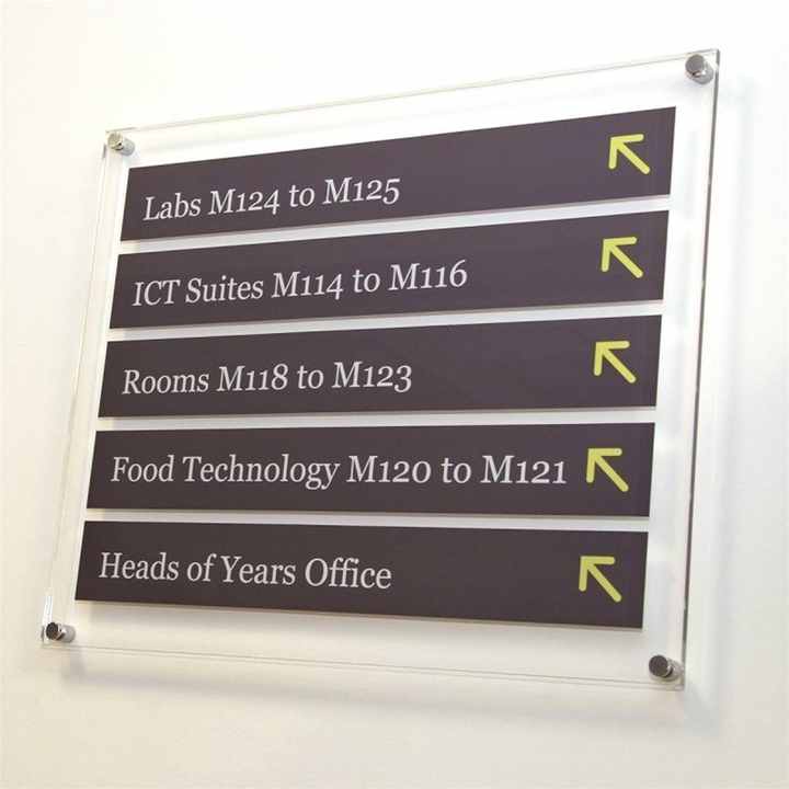 Acrylic Directory Signs - Enhance Wayfinding & Logo Display