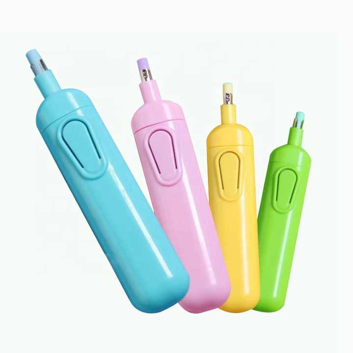 Promotional Creative Unique Novelty Stationary Plastic Electric Eraser ...