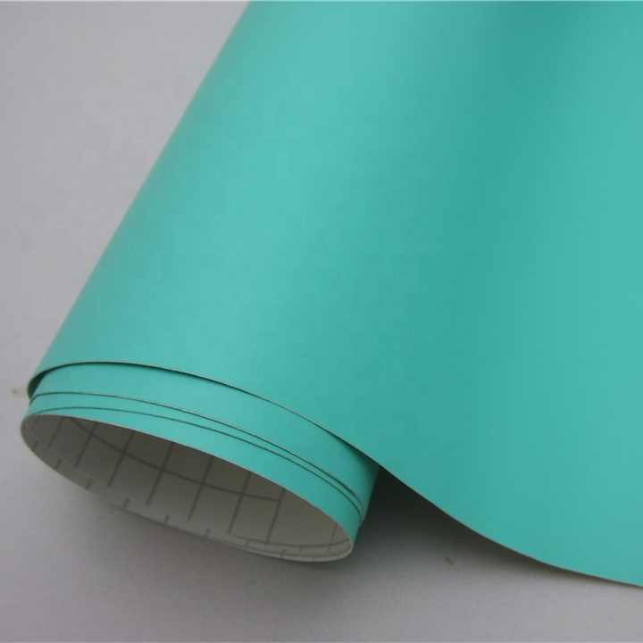 Matte Turquoise Blue Vinyl Wrap - Air Bubble Free Adhesive