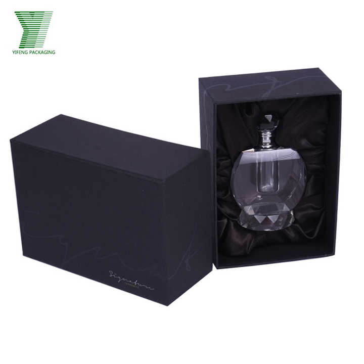 Elegant Black Cosmetic Box - Perfect for Men's Cologne