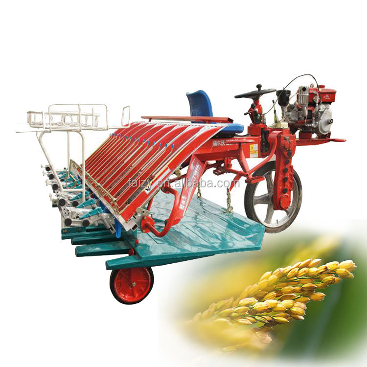 High Efficiency 8 Rows Paddy Rice Transplanter - 1 Year Warranty