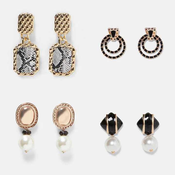 Kaimei ZA Earrings for Women - Statement Crystal Dangles