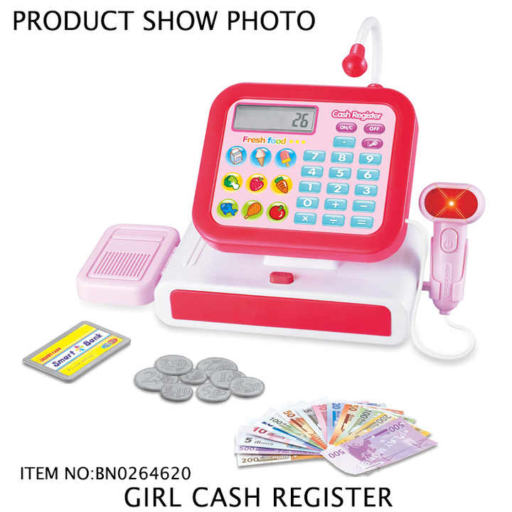 Supermarket Set - Pretend Play Cash Register Toys for Girls