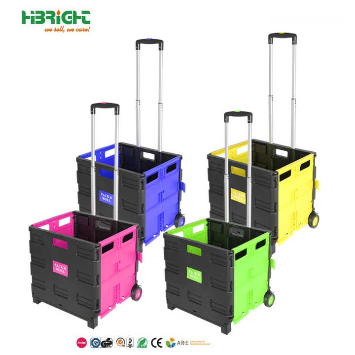 Aluminium Folding Crate Wheels - Sustainable Shopping Trolley