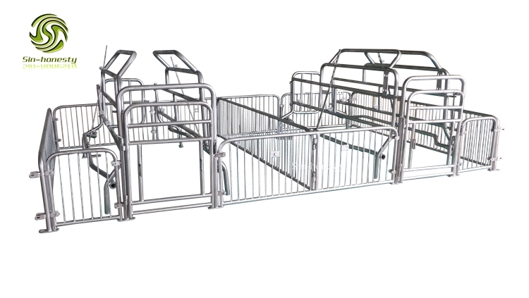 2025 Pig Cages - Durable Galvanized Farrowing Crates