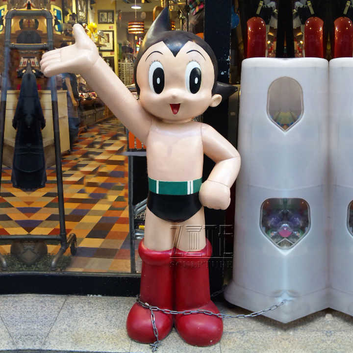 Japanese Cartoon Anime Action Figure Fiberglass Astro Boy Statue