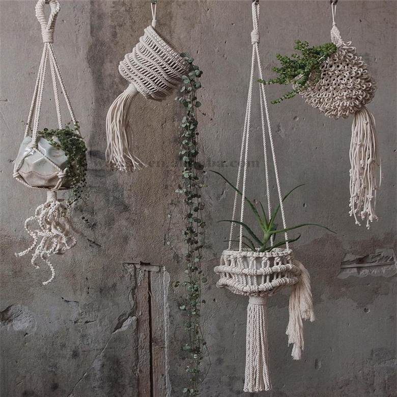 Handmade Macrame Bag - Bohemian Style with Tassel & Beading