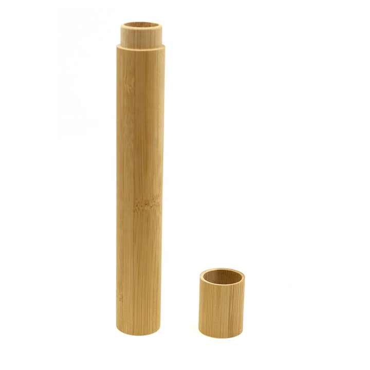 100% Natural Bamboo Travel Tube Case for Toothbrush Zero Waste Organic ...