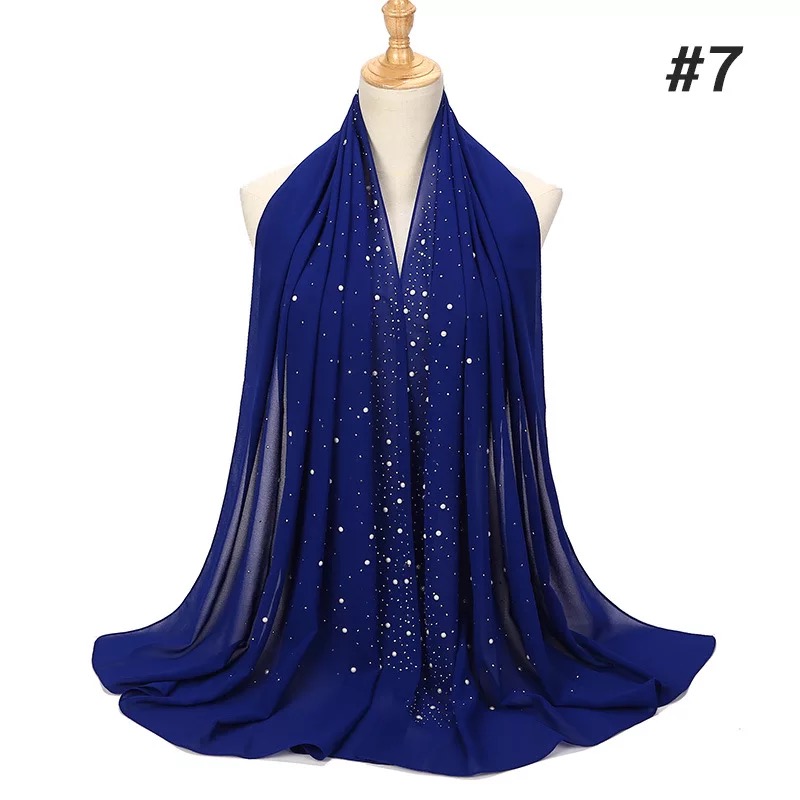 2025 New Design - Hijab with Stone - Rhinestone Jersey