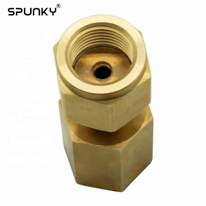 Nitrogen Regulator to CO2 Tank Adapter Fitting CGA320 to CGA580 Brass ...