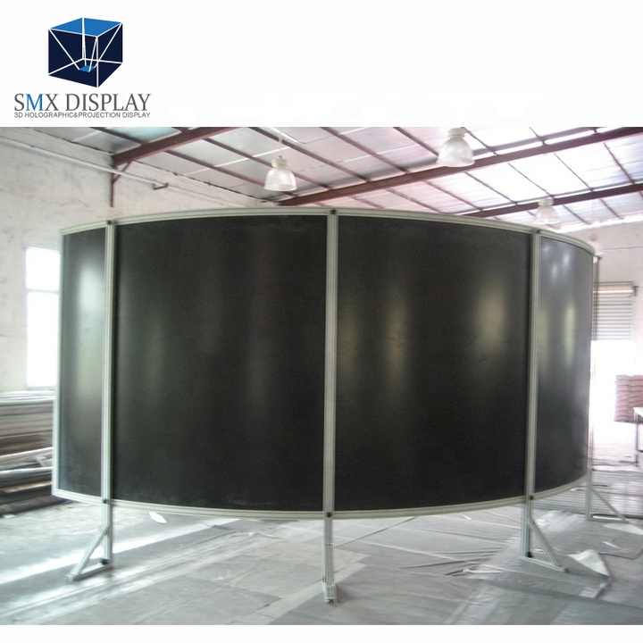 Immersive 180 Degree Curved Projection Screen for Simulators