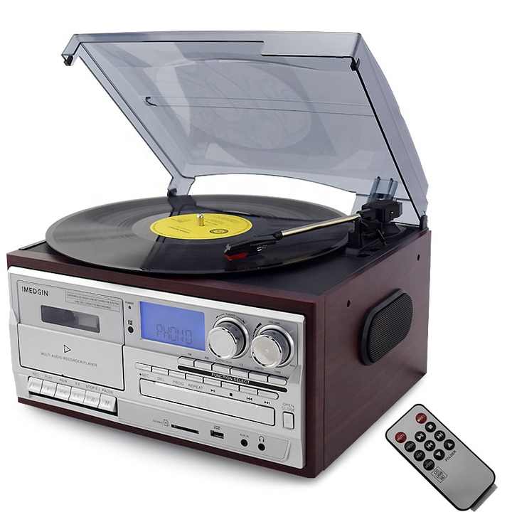 Multi turntable player&vinyl player with CD Player/USB/SD Record/AUX ...