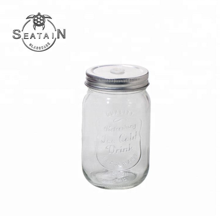 Tarro De Albañil Fruta Tarro Con Tapa Boca Ancha - Buy Vaso Para Beber ...