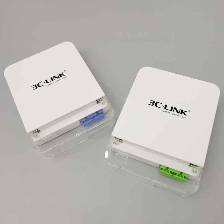 1-2 cores SC simplex duplex fiber optical joint ftth socket wall mount ...