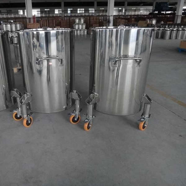 Stainless Steel Storage Tank with Wheels - Durable & Convenient