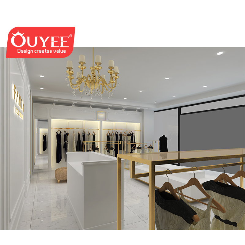 Shop Counter Design - Modern Clothes Store Display