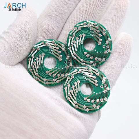 Miniature Slip Ring - PCB Spring Flat Hollow Turntable