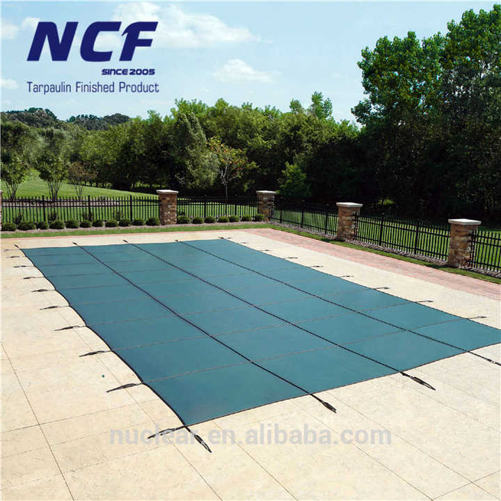 Good Selling 16ftx32ft Outdoor Green Inground PVC Coated Mesh Swimming ...