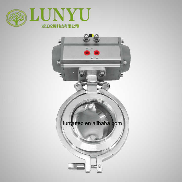 Pneumatic Powder Tablet Butterfly Valve Tank Bottom Discharge Valve for ...