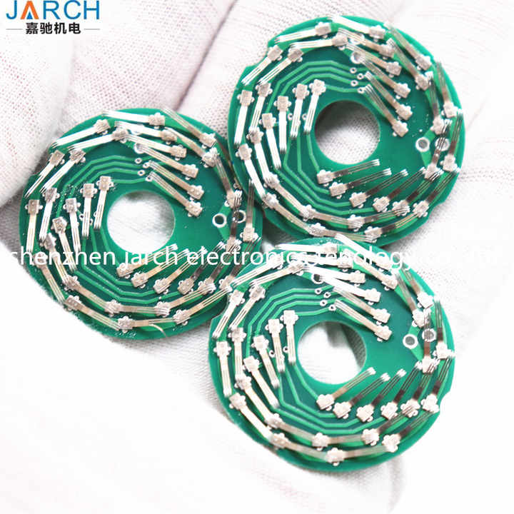 Miniature Slip Ring - PCB Spring Flat Hollow Turntable