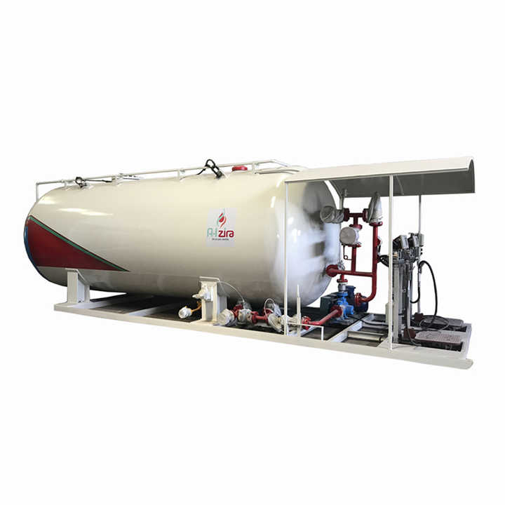 10MT Skid Mounted Mobile LPG Gas Filling Station - 20m3 Tank
