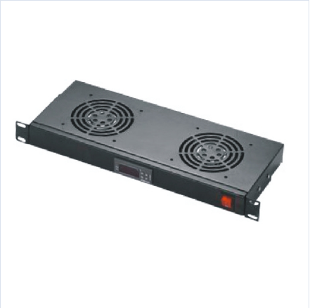 19'' 1u Digital Temperature Sensor Unit With Fans Sever Rack Cooling ...