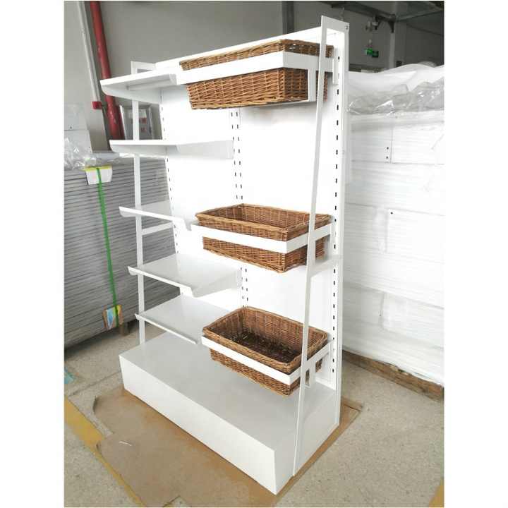 Floor Standing Metal Supermarket Shop Racks Retail Display Stand with ...
