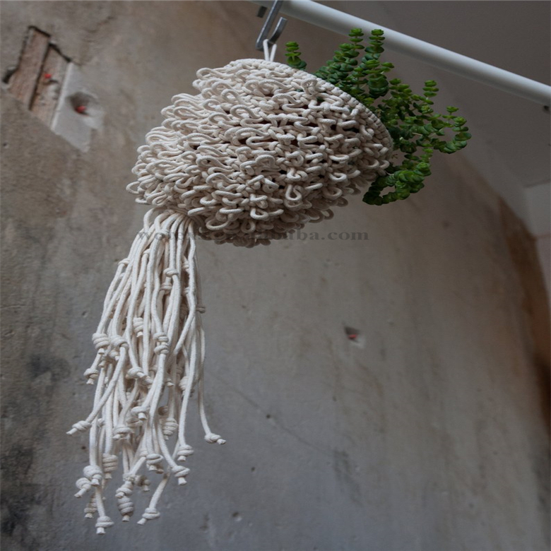 Handmade Macrame Bag - Bohemian Style with Tassel & Beading