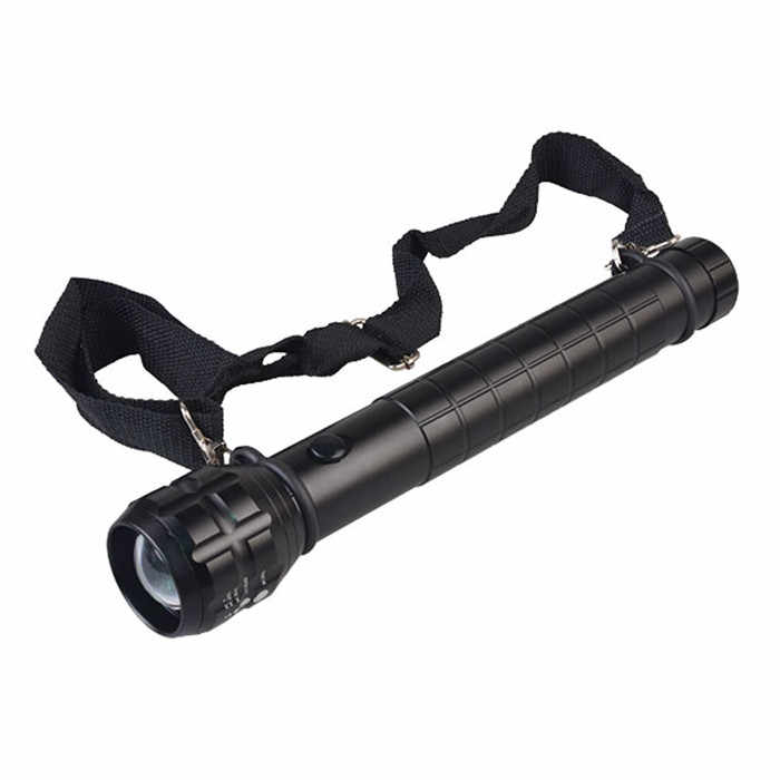 Heavy Duty Big Torch Light D Size Battery Zoomable LED Flashlight with ...