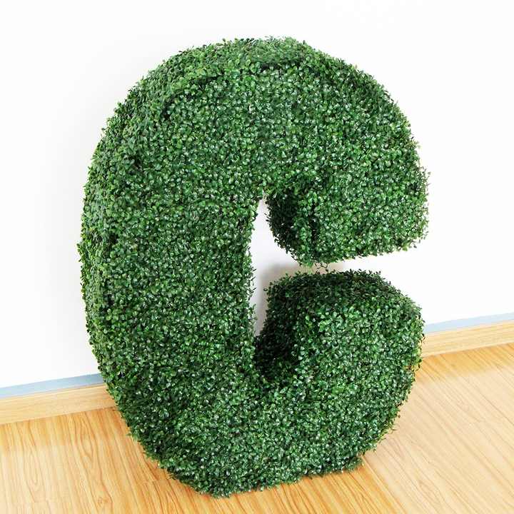 Topiary Hedge Letters - Elegant Artificial Boxwood Decor