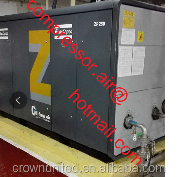 ZR250 ZR250FF，250KW/300HP atlas无油螺杆空气压缩机| Alibaba.com