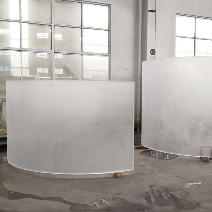 Custom Curved Panel Transparent Acrylic Glass Sheets