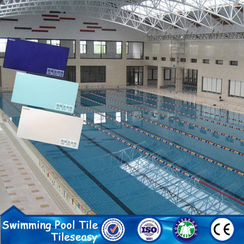 Non slip swimming pool tiles 244x56 mm ceramic edge border tiles ...