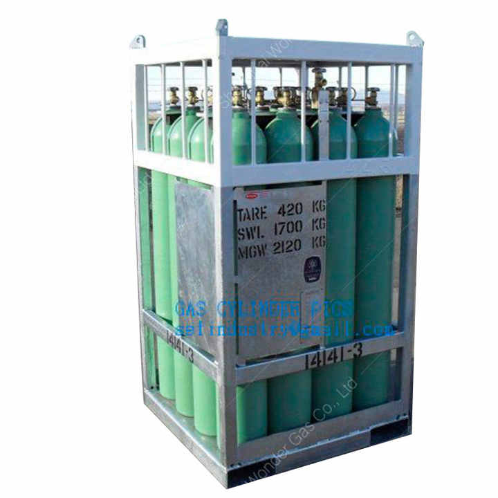 2018 DNV Offshore Used Gas Cylinder Rack with 16/18 Cylinders