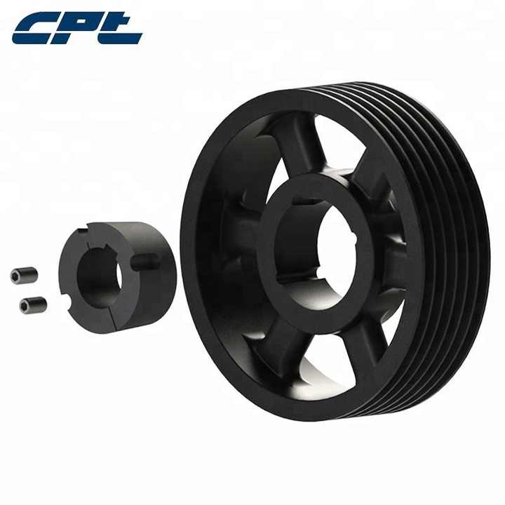 CPT SPZ Pulley 6 Grooves - Durable Cast Iron for Compressors