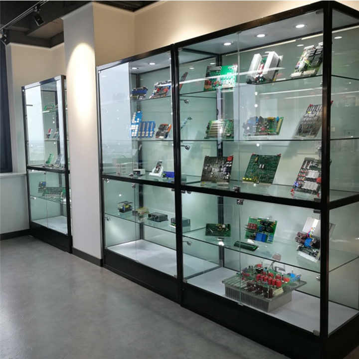 Lockable Glass Display Cases with LED Light for Collectibles - OEM